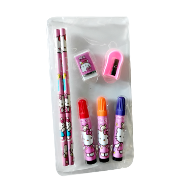 Hello kitty Pencil set with box and sketch colours
